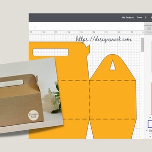 Large Gable Box Template, Gable Box SVG, Gift Box SVG, Favor Box SVG ...