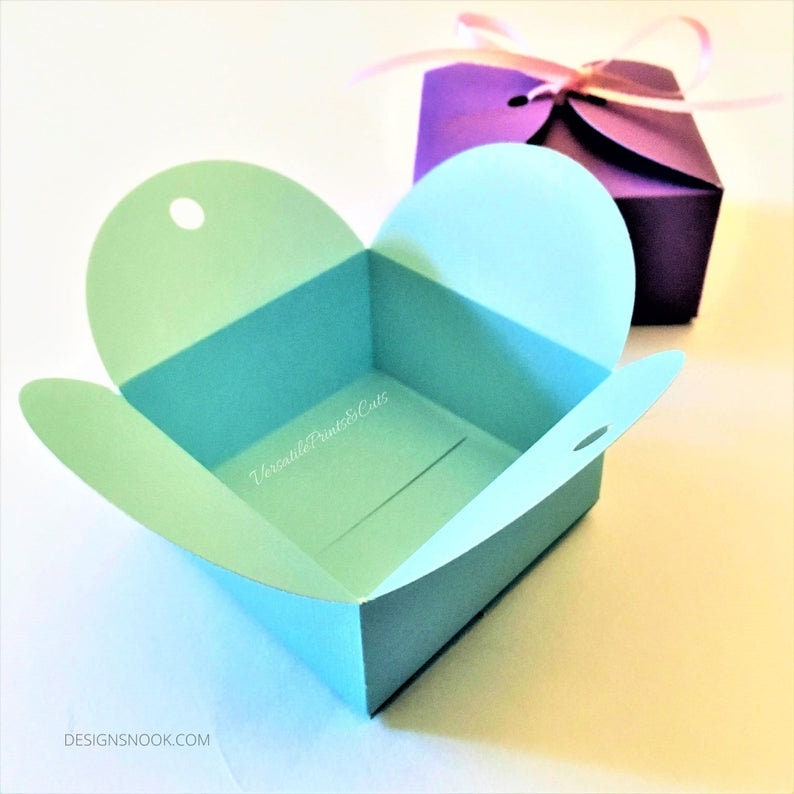 Semi Circle Flap Box V1 - Gift Box, Treat Box, Favor Box, Soap Box, Toy ...