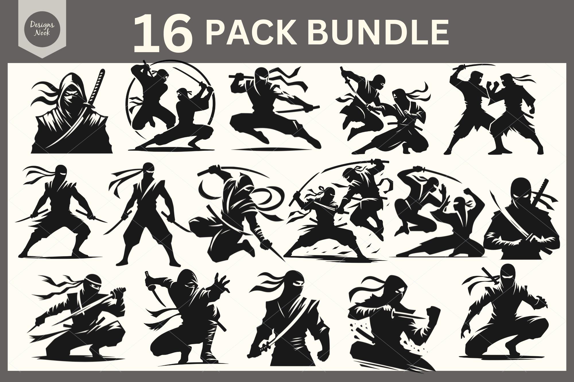 Ninja SVG, Ninja Svg Bundle, Ninja Silhouette, Ninja Clipart, Ninja Cut ...