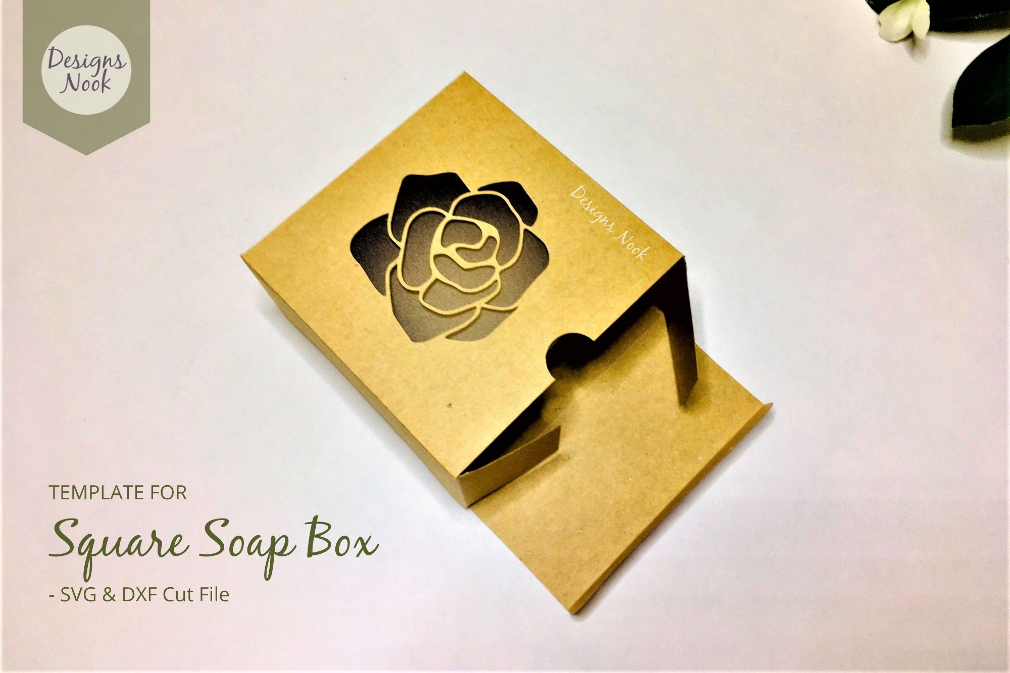 Soap Box Template With Window Cover optional Square Soap | Etsy