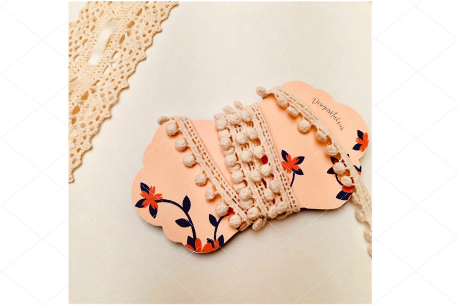 4 Patterns of Thread Spools Template Floral Pattern Template | Etsy