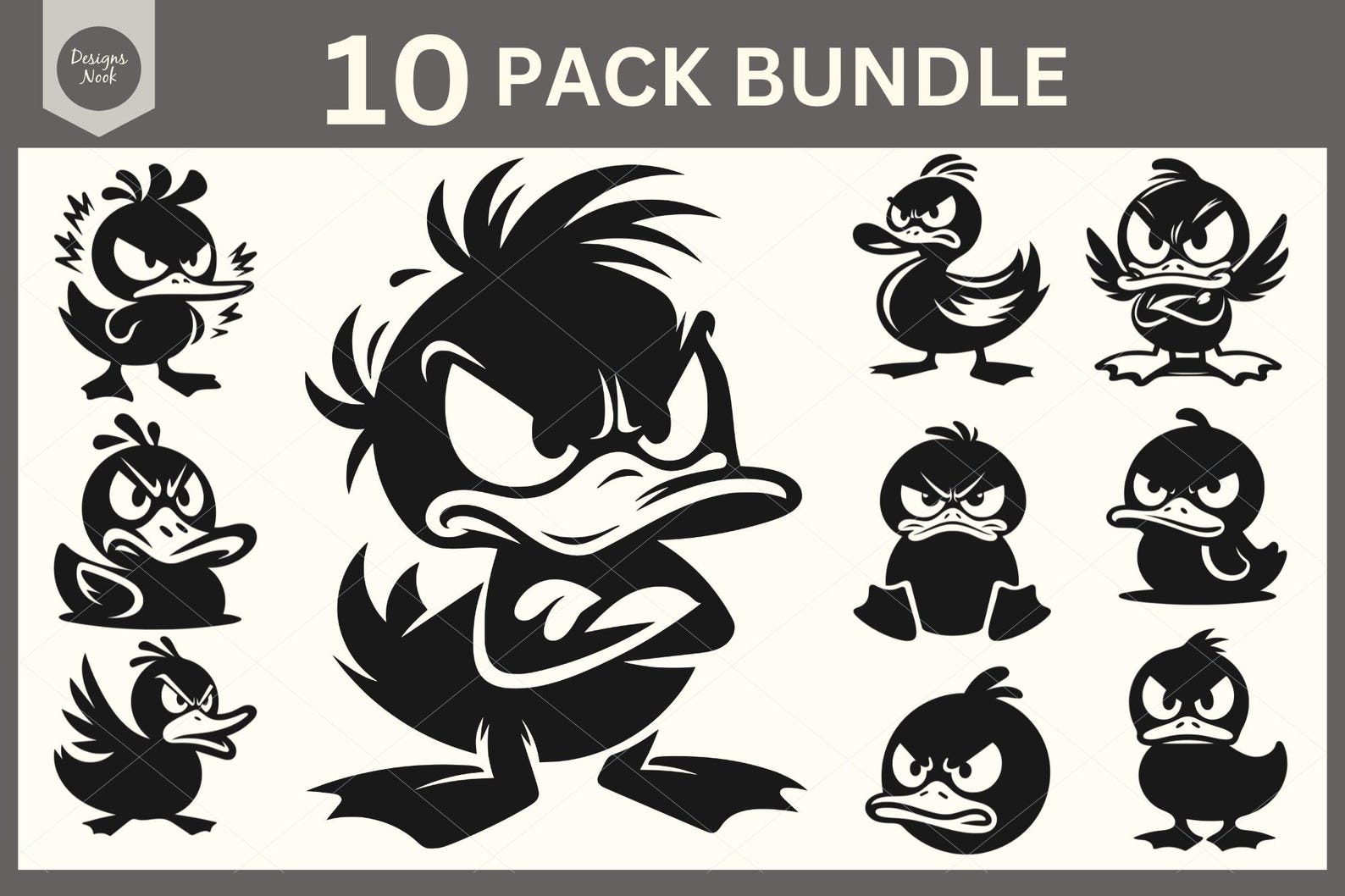 Angry Duck SVG, Duck Svg Bundle, Funny Duck Svg, Duck Cut File, Duck ...