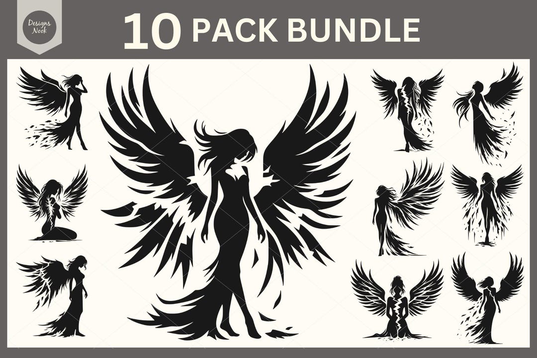 Broken Angel SVG, Broken Angel Svg Bundle, Fallen Angel Svg, Angel ...