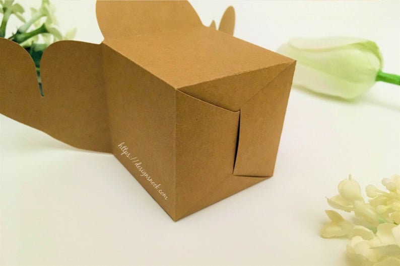 Heart Shaped Top Cube Box Template - SVG, DXF, PDF File, Svg Box ...