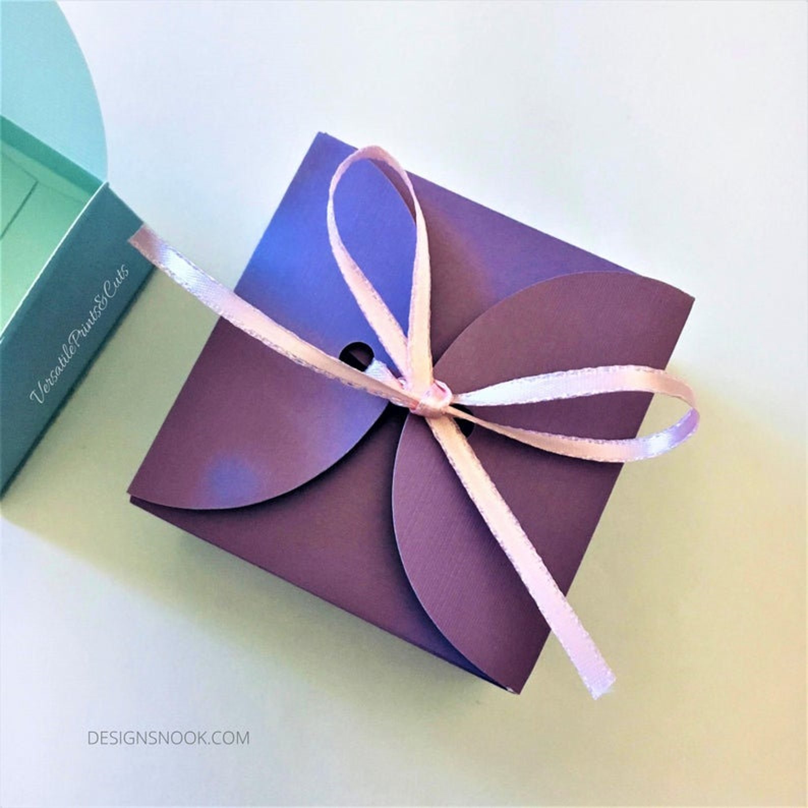 Semi Circle Flap Box V1 - Gift Box, Treat Box, Favor Box, Soap Box, Toy ...