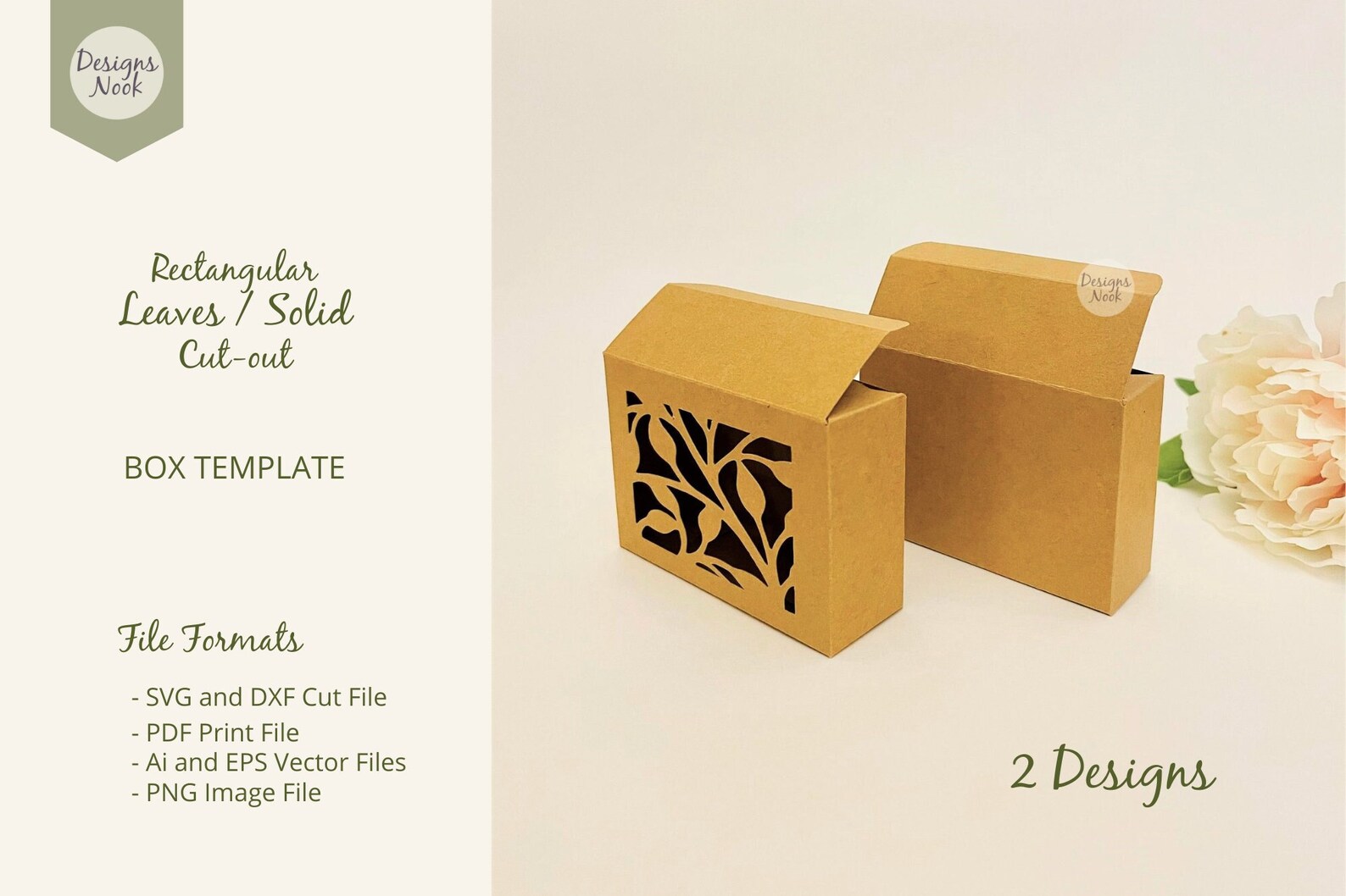 Rectangular Soap Box Template, Rectangular Wedding Themed Box SVG DXF ...