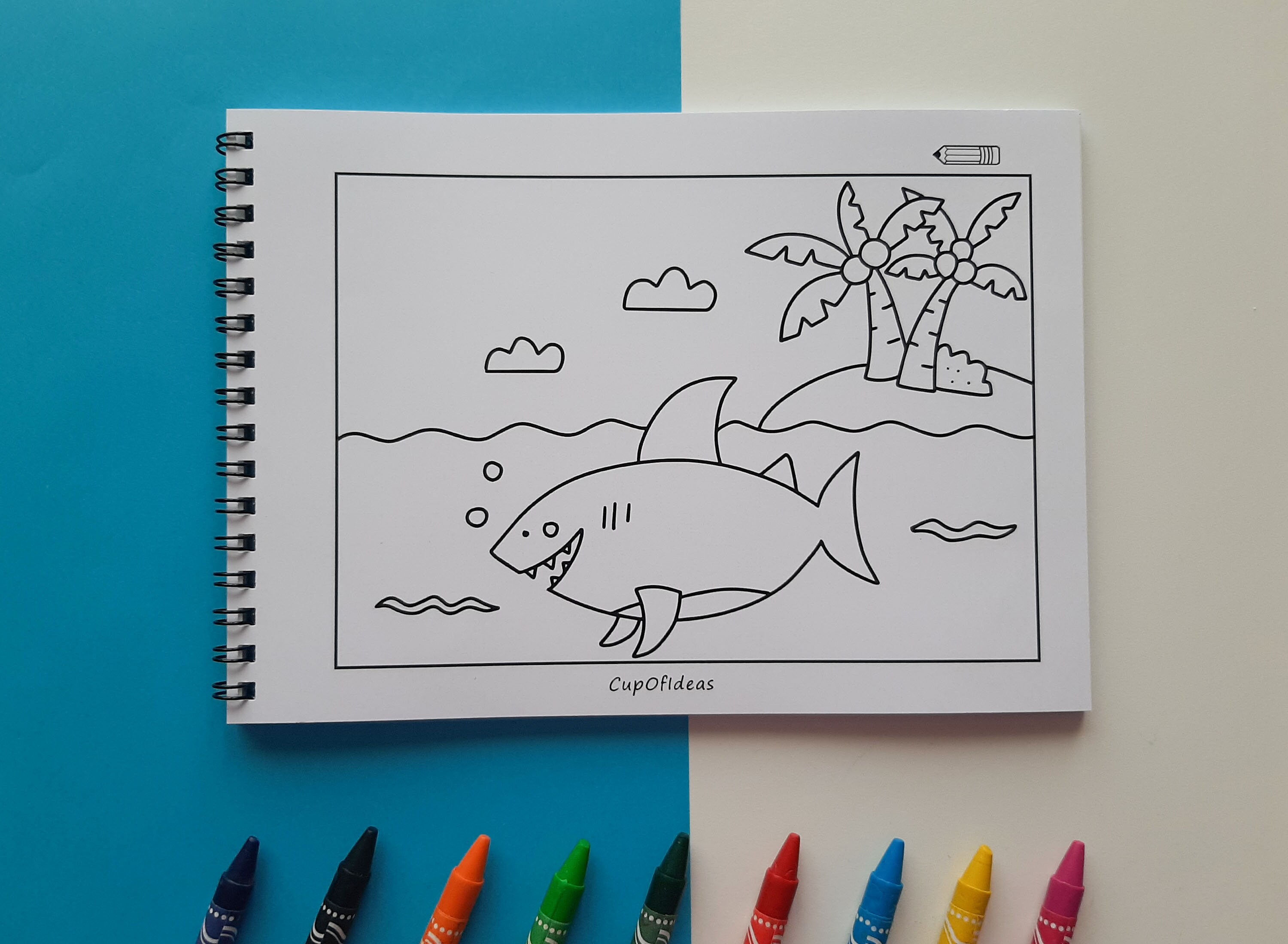 Libro para colorear tiburones para niños Libro de actividades - Etsy México