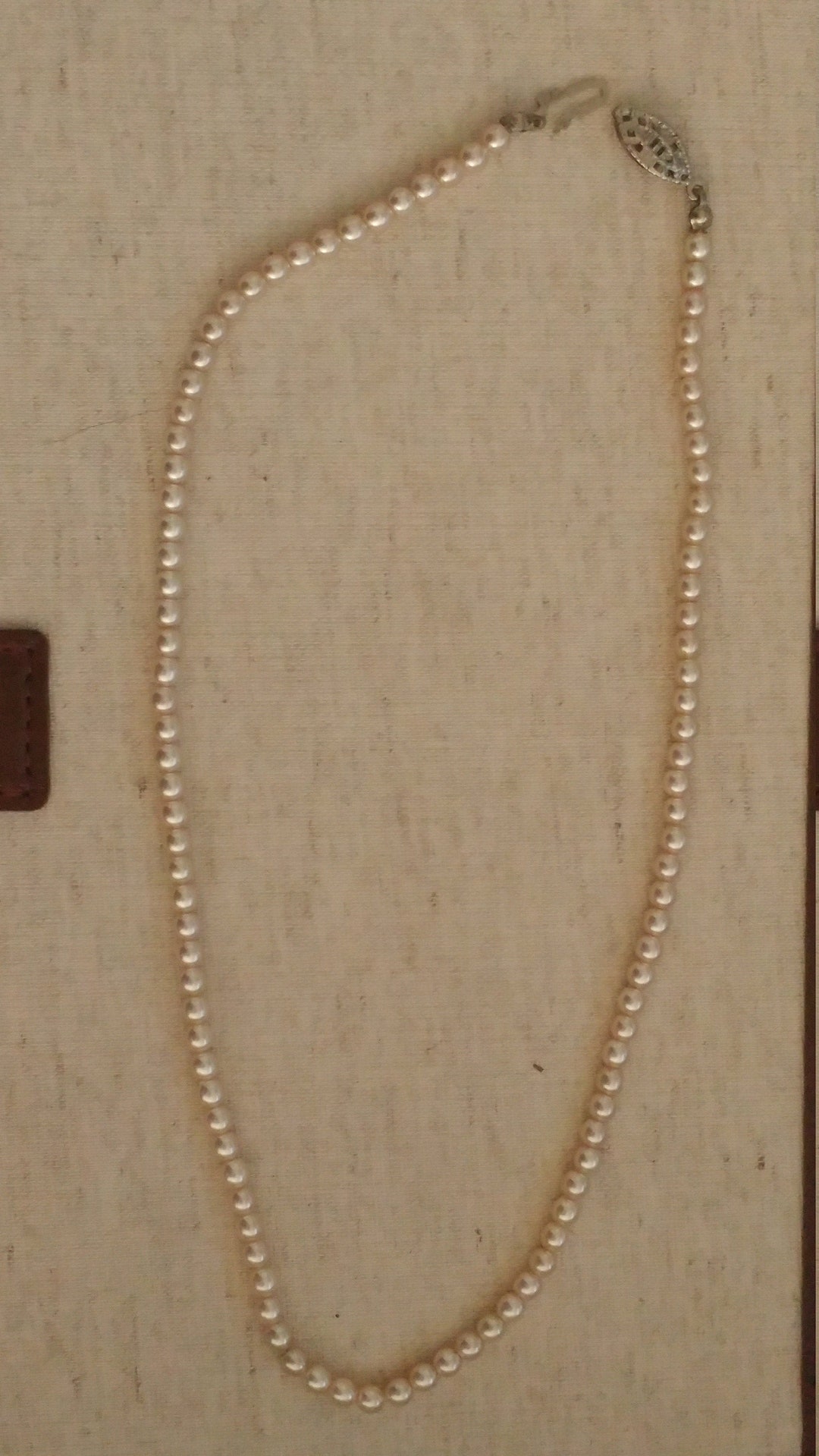 Vintage String of Pearls Necklace - Etsy