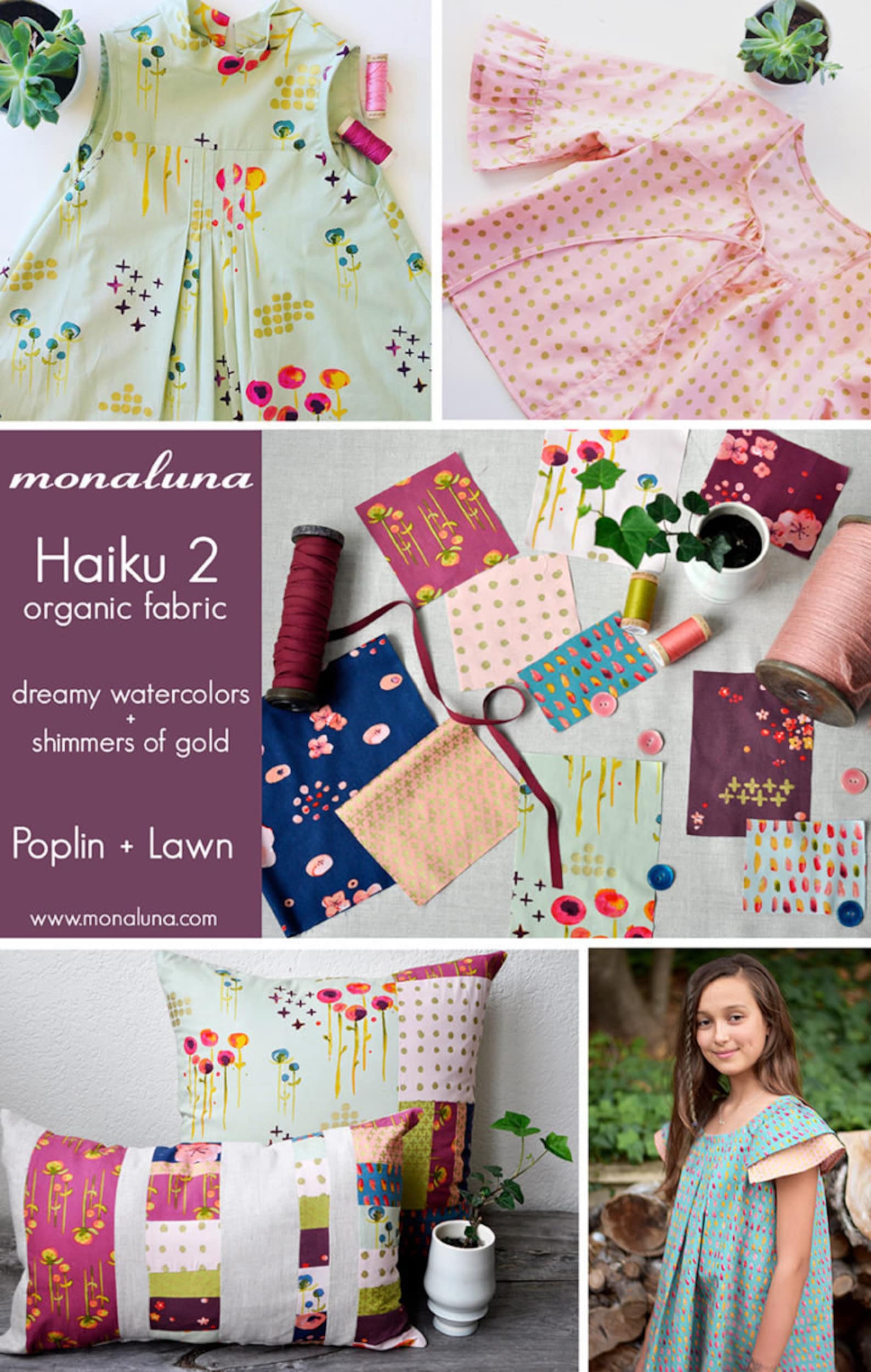 Organic LAWN Haiku 2 Poem Sage Gold Light Green Pink - Etsy Australia