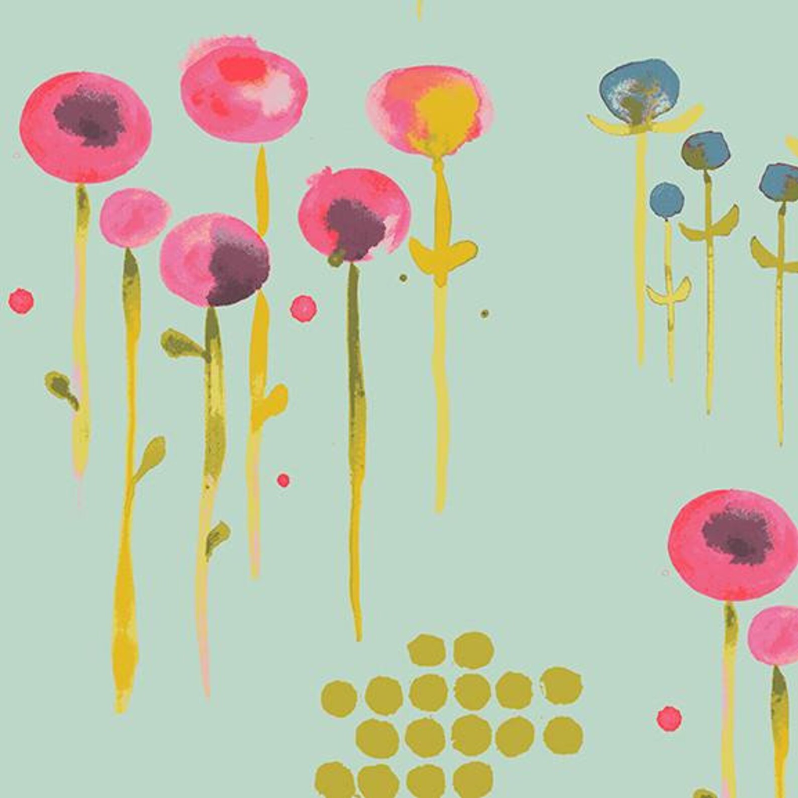 Organic LAWN Haiku 2 Poem Sage Gold Light Green Pink - Etsy Australia