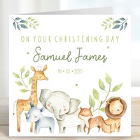 Personalised Peter Rabbit Pink Christening Card Baptism Card Customised ...