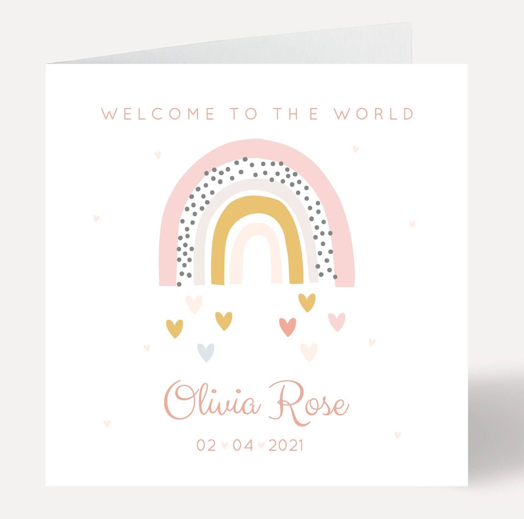 Personalised New Baby Card | Newborn Baby Card | Custom Name | Welcome ...