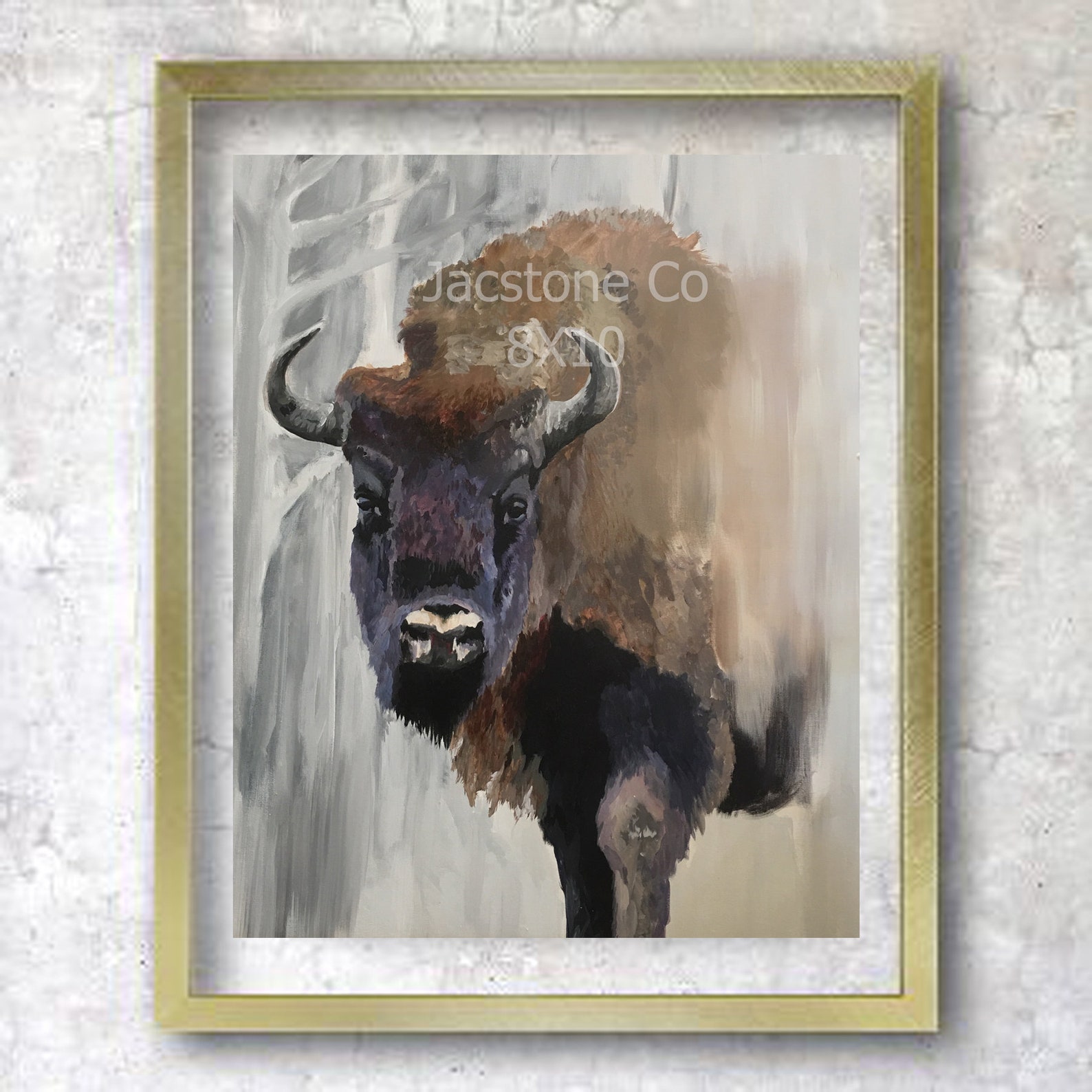 Buffalo Print Bison Print Buffalo Wall Art Bison Wall - Etsy