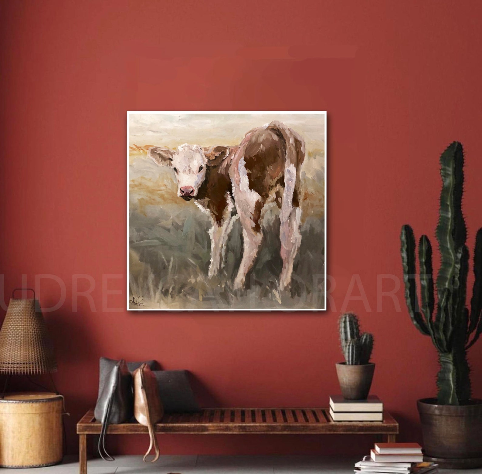 Wall Art Calf Print Baby Cow Print Nursery Print Western | Etsy