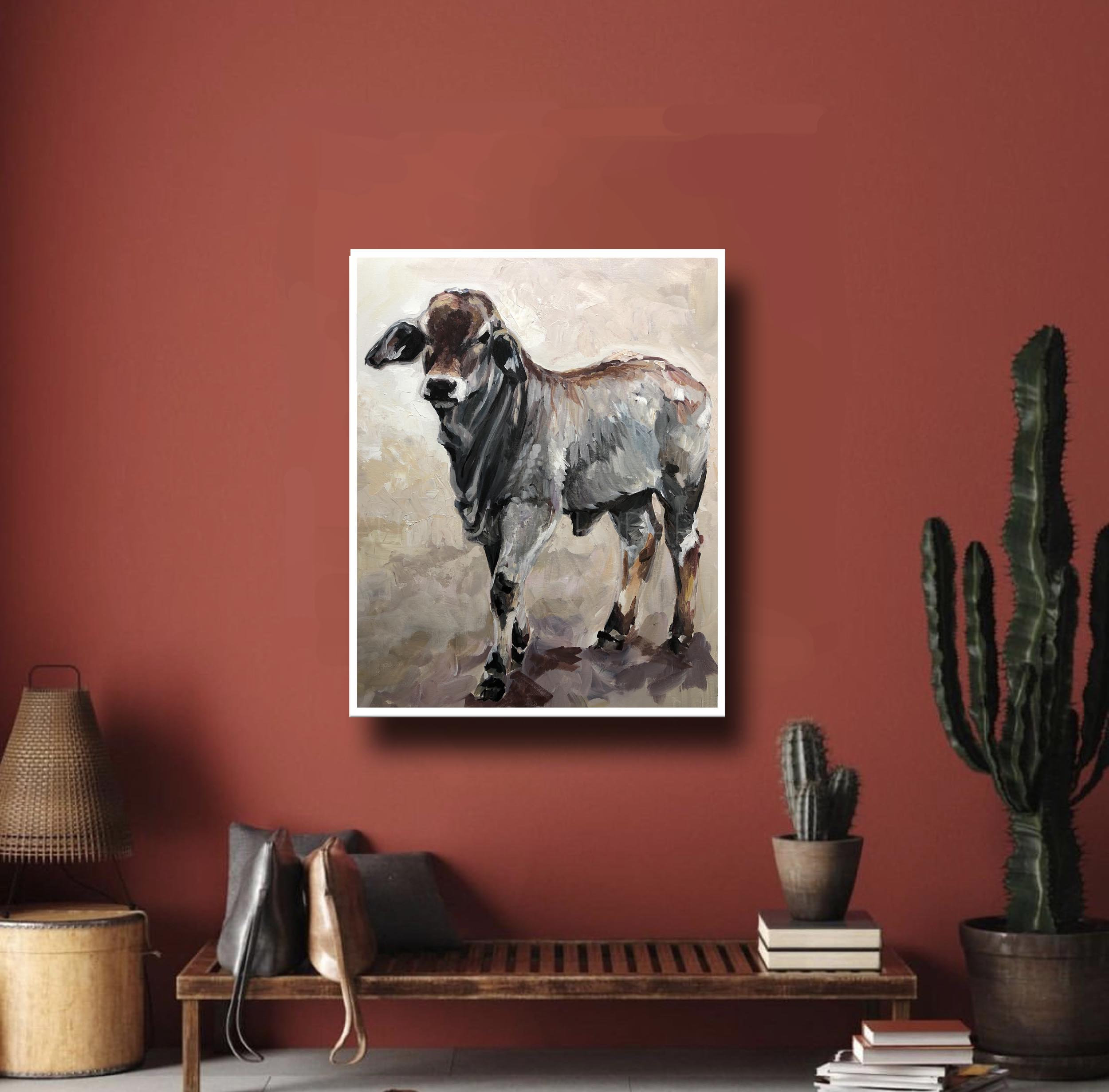 Brahman Calf Wall Art Brahman Calf Fine Art Giclee Print by | Etsy