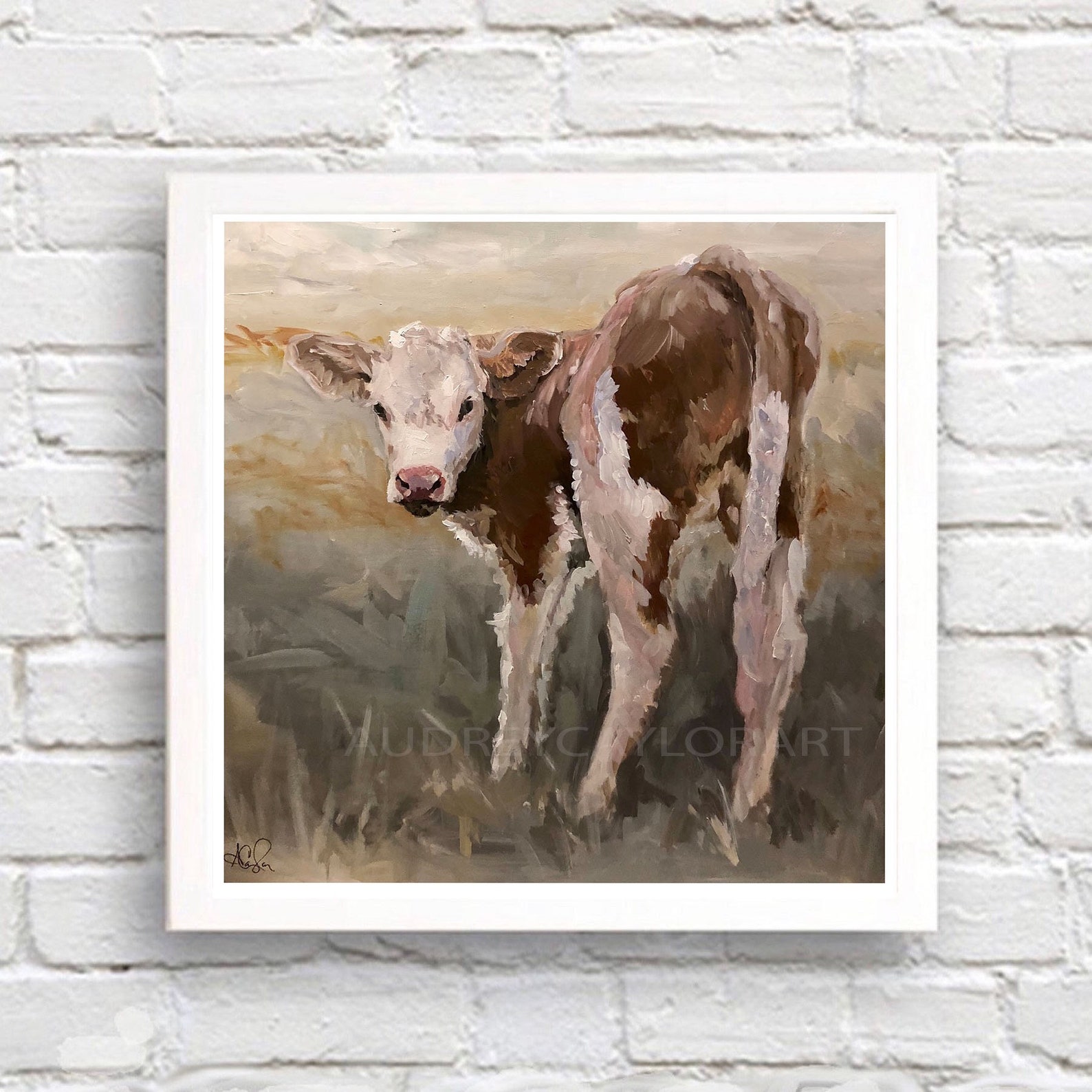 Wall Art Calf Print Baby Cow Print Nursery Print Western - Etsy