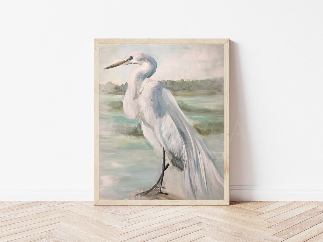 Snow Egret Gicleeart Print Plumage by Audrey Caylor - Etsy