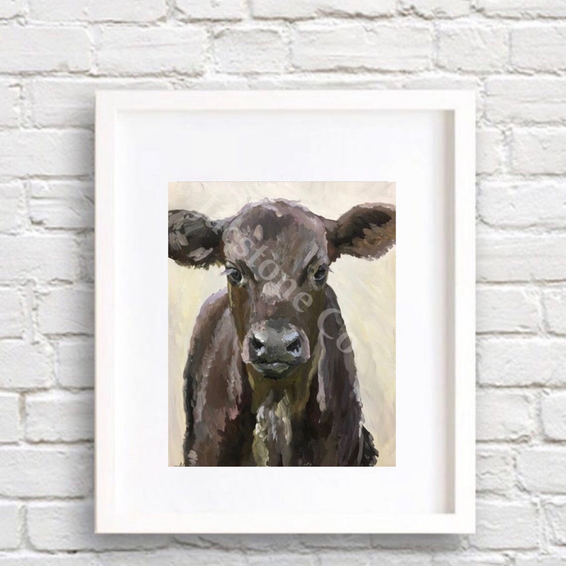 Angus Cow Angus Calf Print Nursery Calf Print Black Angus - Etsy