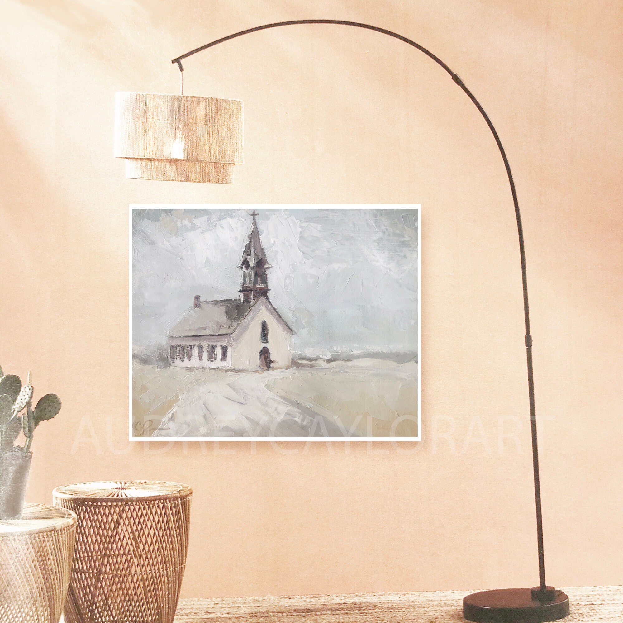 Church Fine Art Print of Original Painting by Audrey Caylor - Etsy