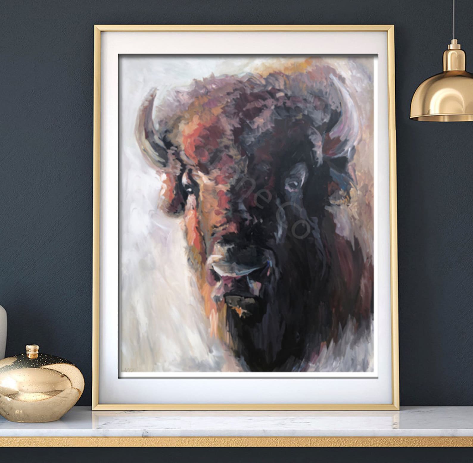 Buffalo Print Bison Print Buffalo Wall Art Bison Wall Decor - Etsy