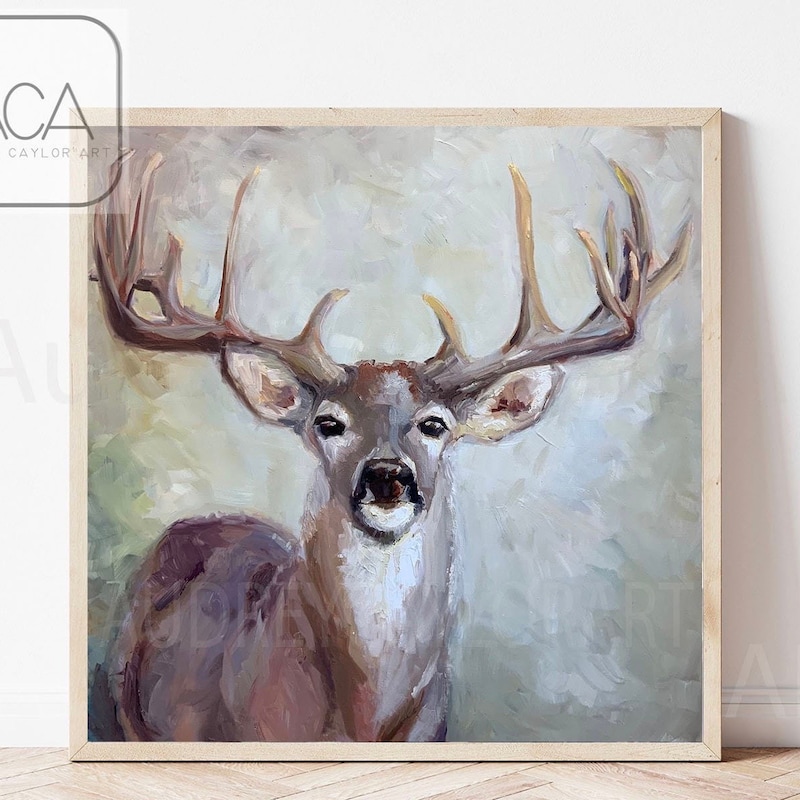 Deer Print - Etsy