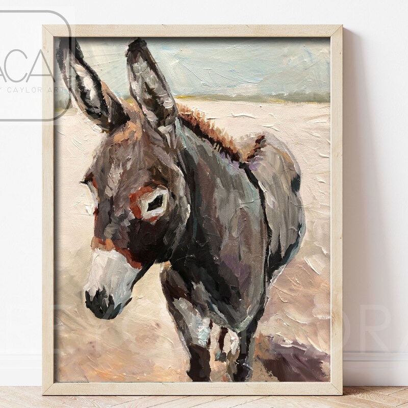 Donkey Paintings - Etsy