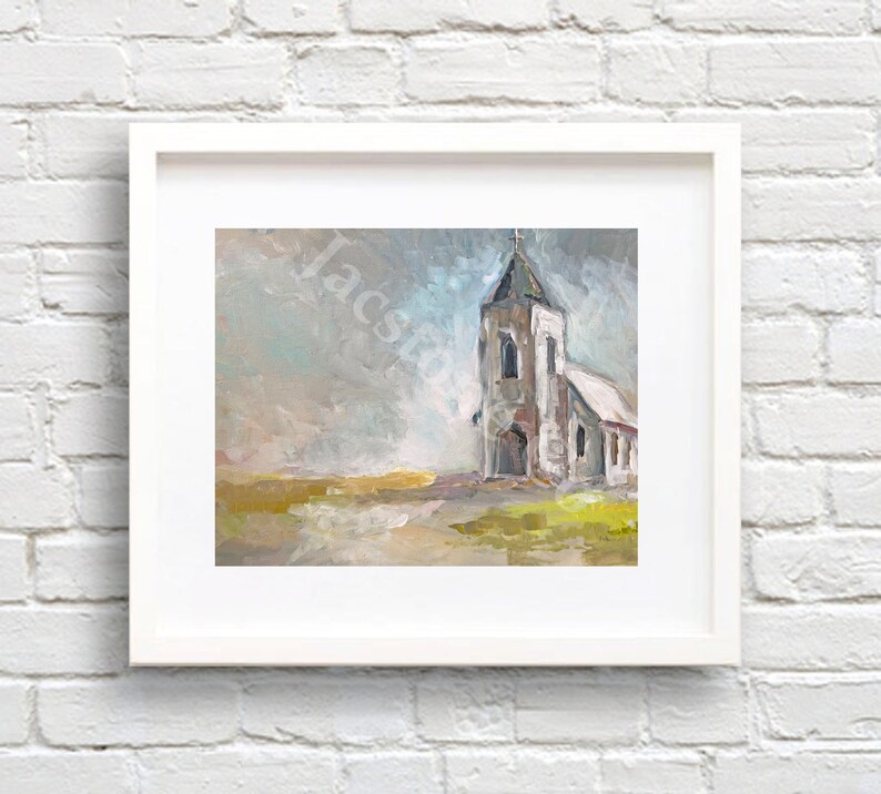 White Church Print Church Print Old Church Religious - Etsy