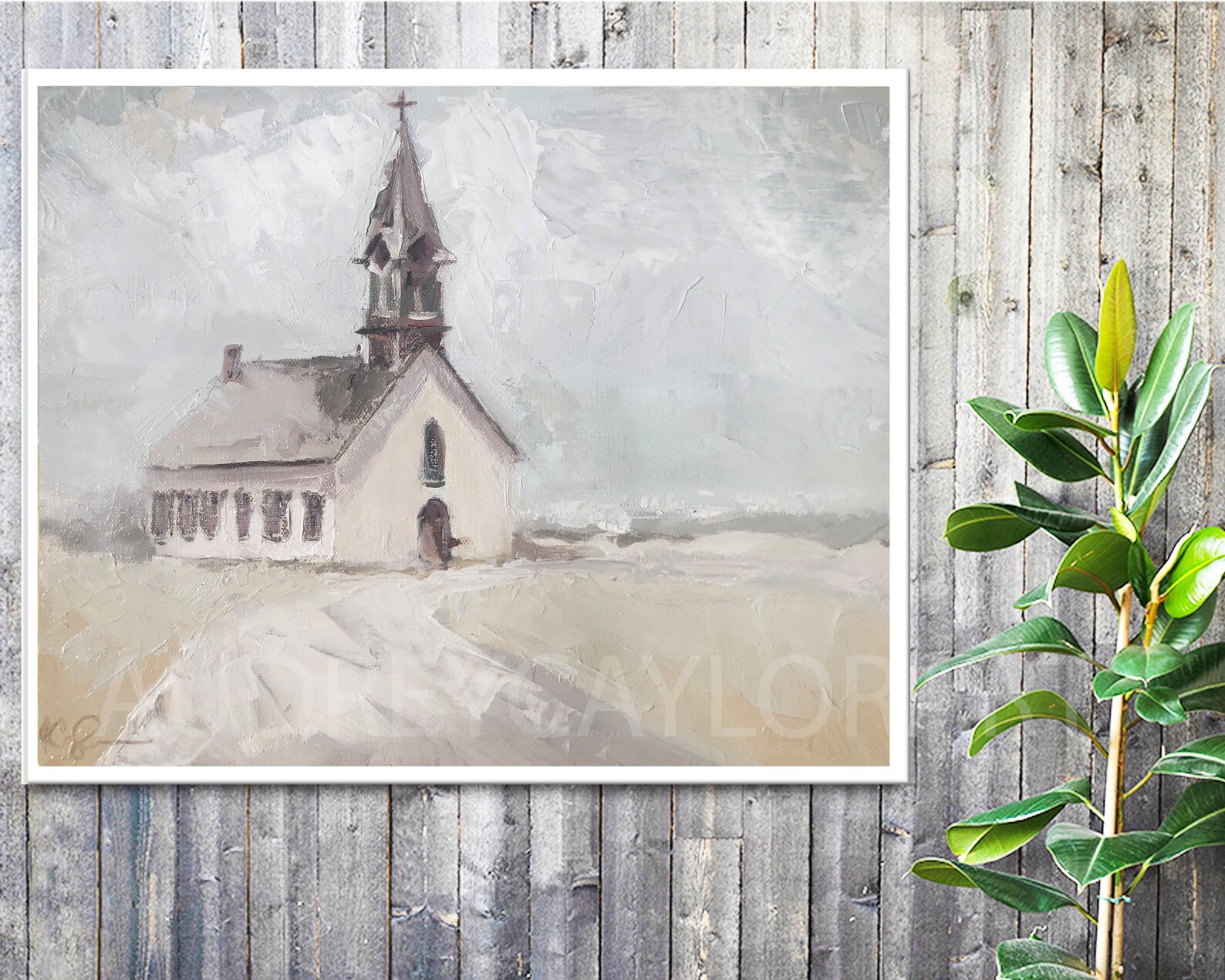 Church Fine Art Print of Original Painting by Audrey Caylor - Etsy