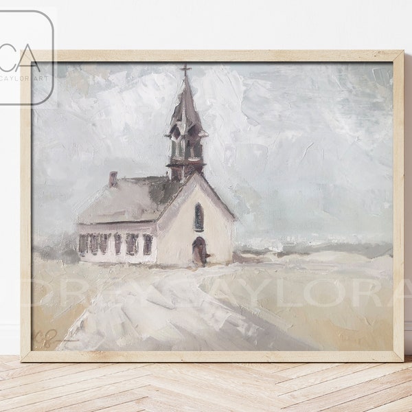 Church Painting - Etsy