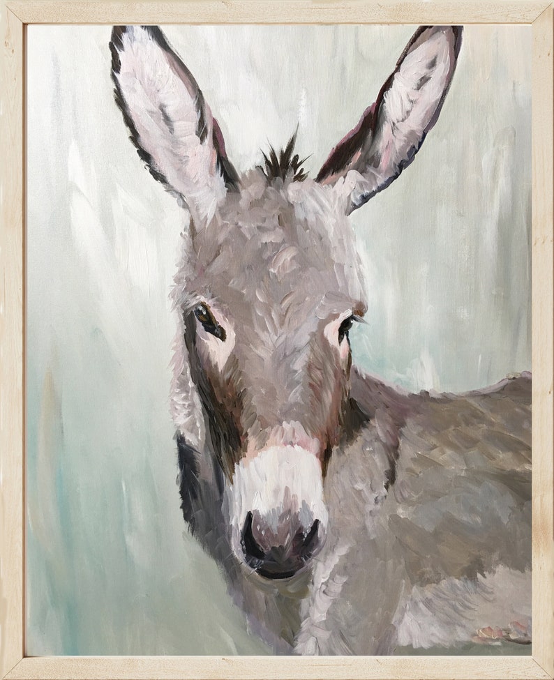 Donkey Print Donkey Wall Art Donkey Wall Decor Donkey | Etsy