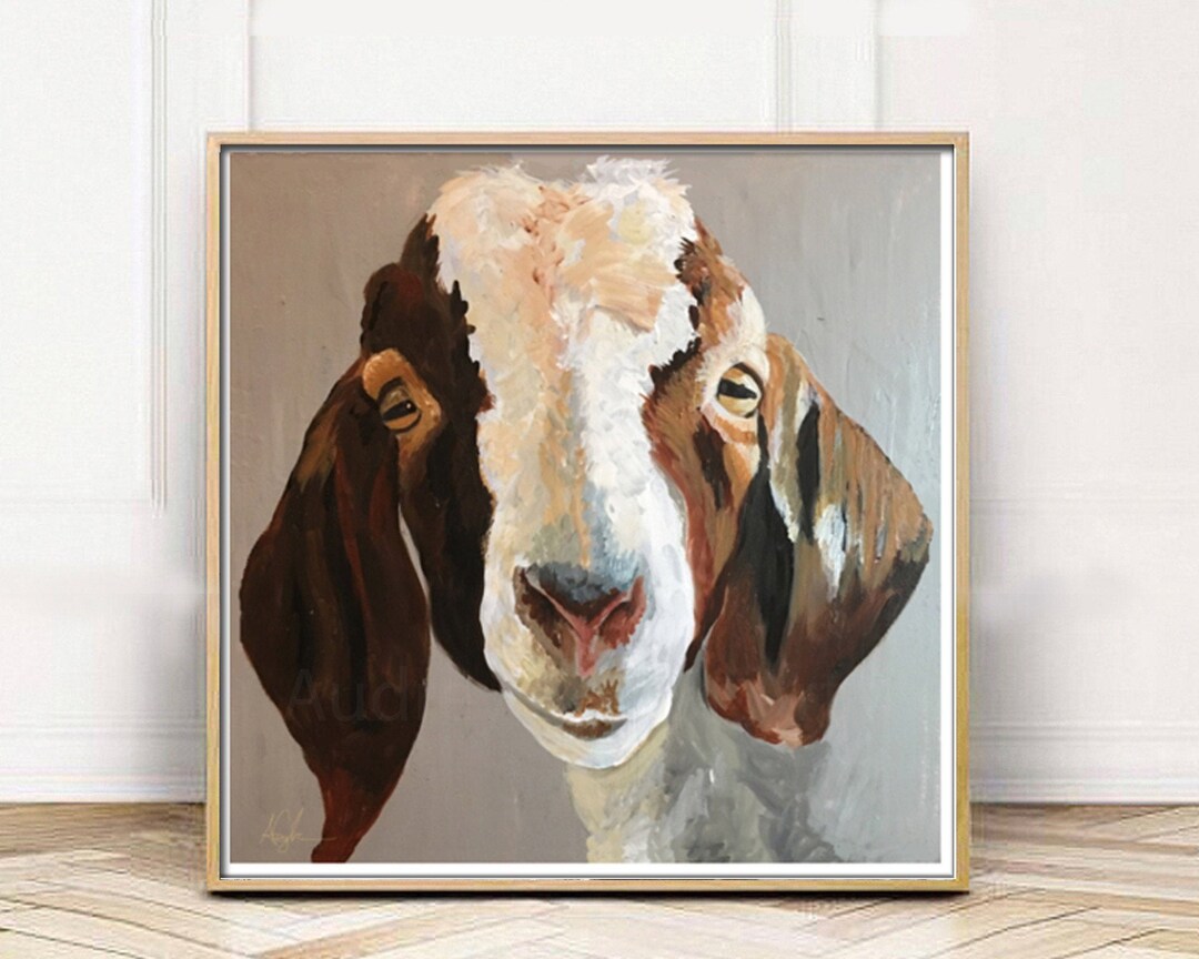 Baby Goat Art Print: Farmhouse Nursery Wall Decor - Etsy