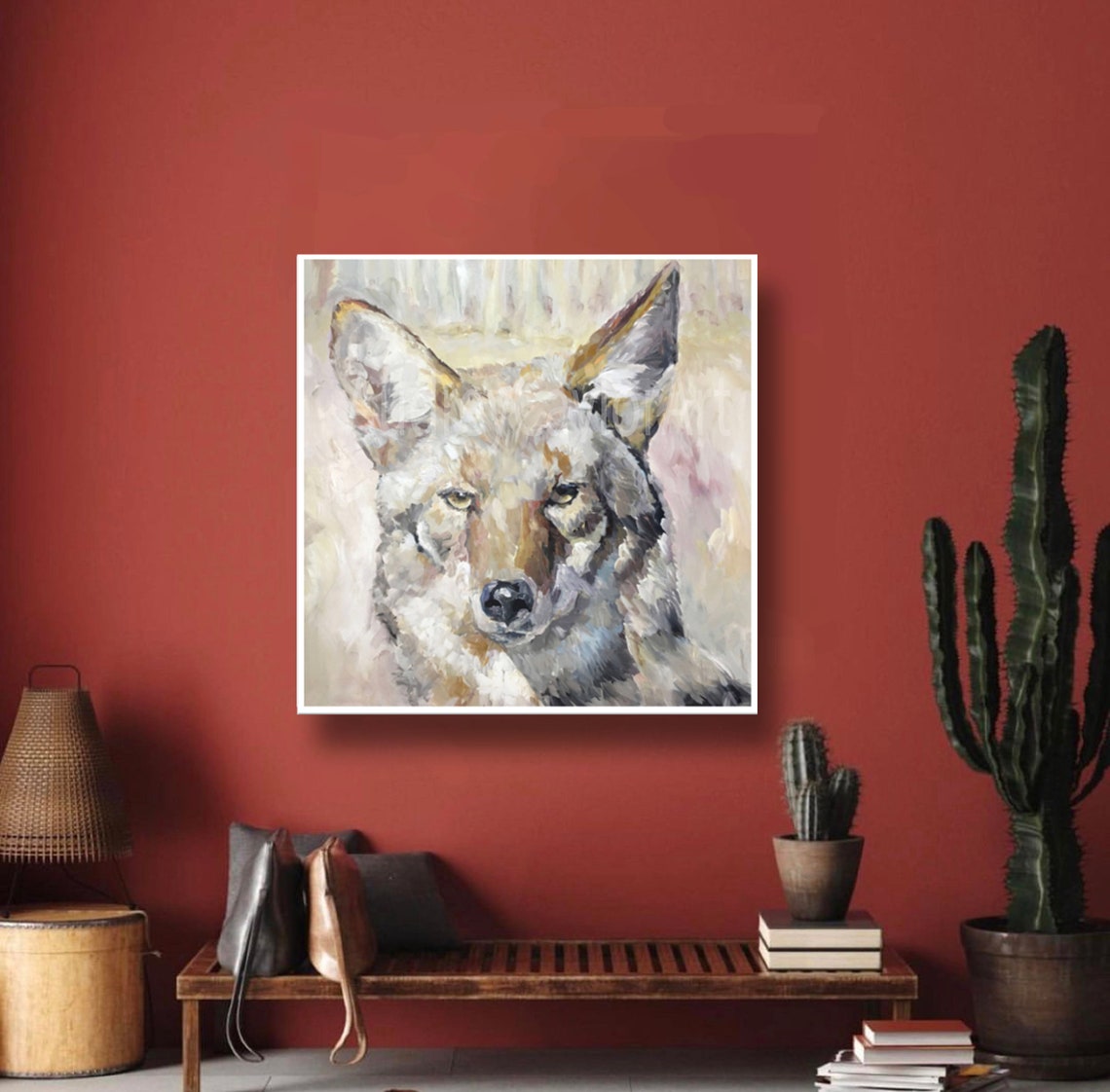 Coyote Print Coyote Giclee Print Coyote Wall Art Coyote - Etsy