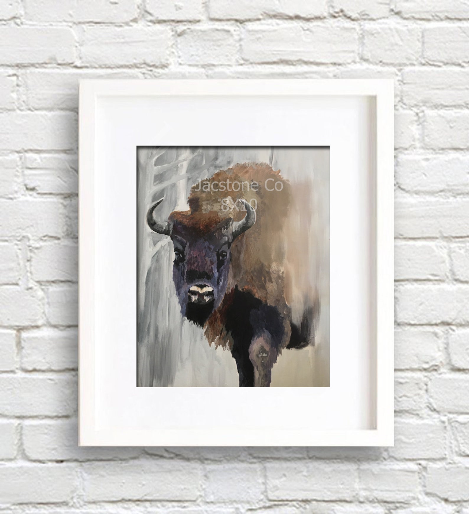 Buffalo Print Bison Print Buffalo Wall Art Bison Wall - Etsy