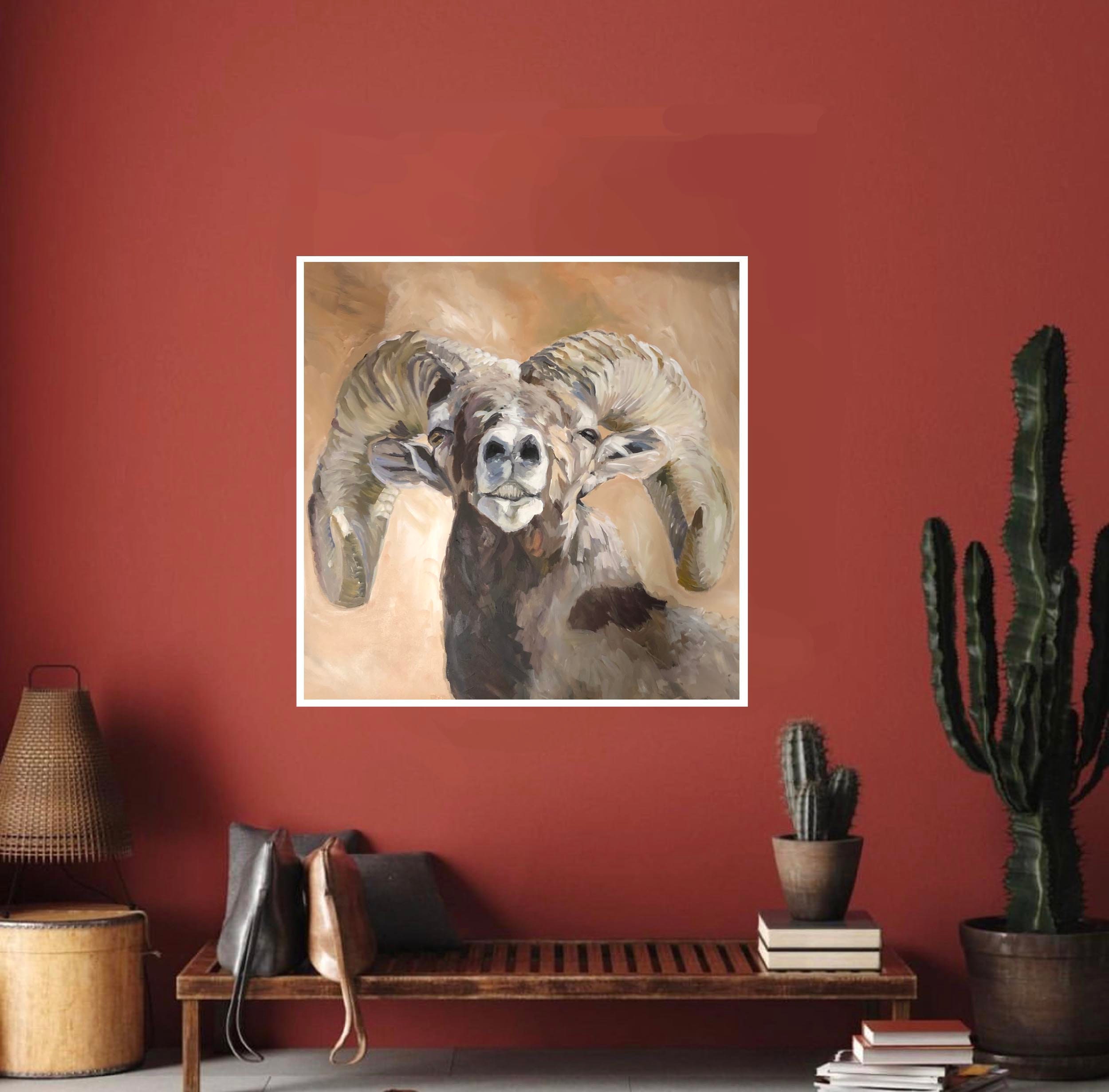 Ram Print Sheep Print Ram Wall Art Ram Wall Decor Big Horn - Etsy UK