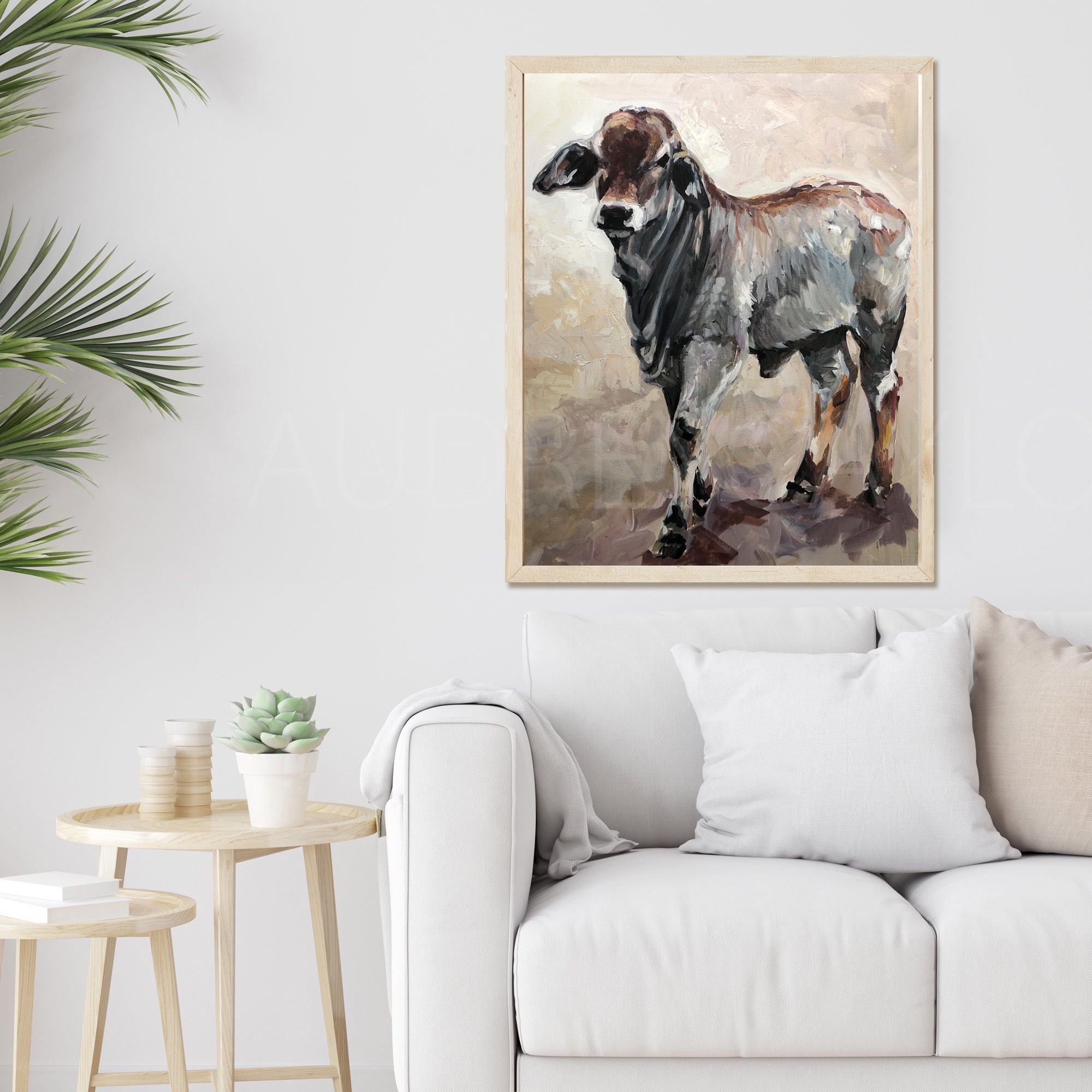Brahman Calf Wall Art Brahman Calf Fine Art Giclee Print by | Etsy