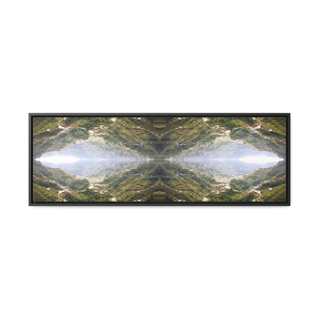 Canvas Wraps, Banaue Rice Terraces Mandala Wall Art. Panoramic ...