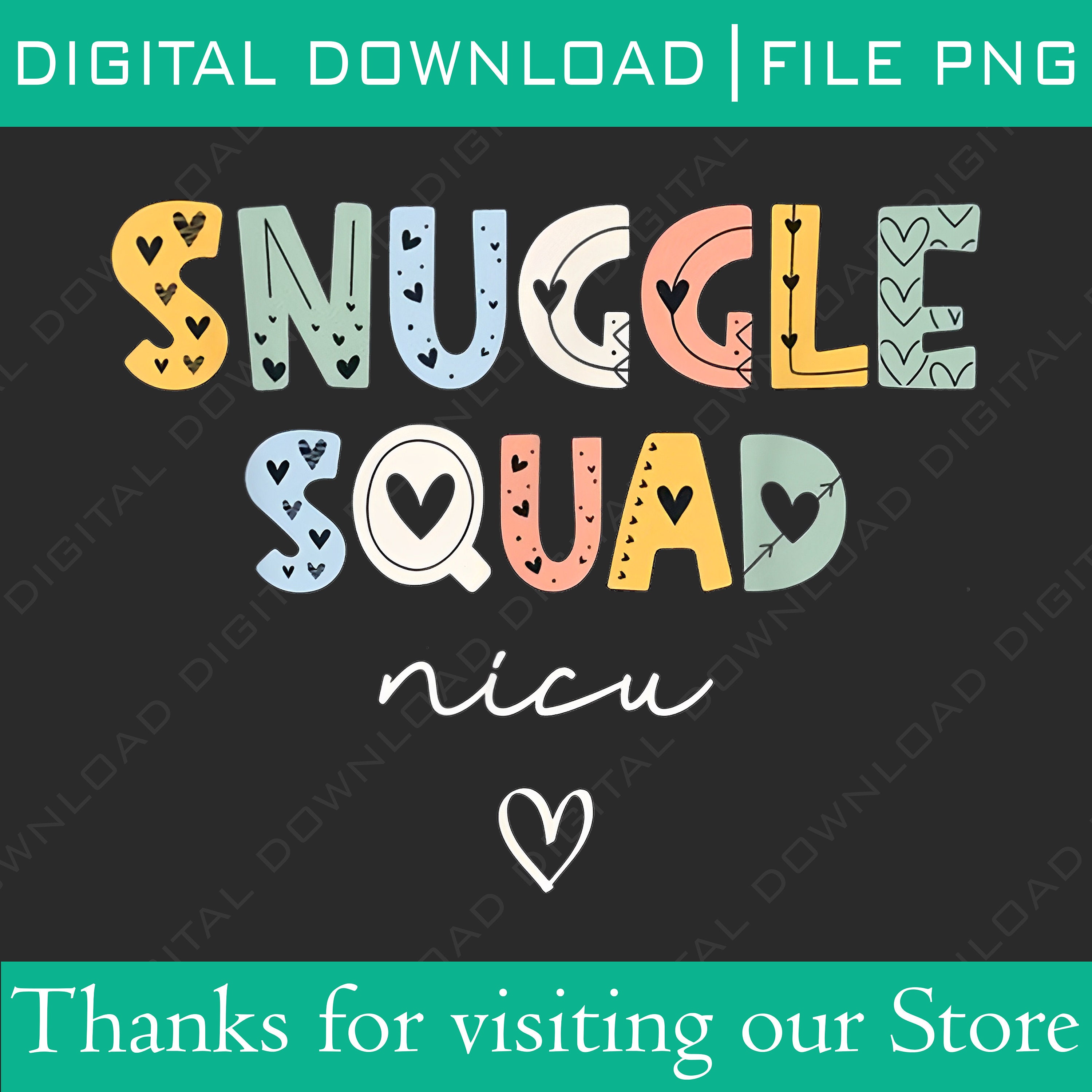 Snuggle Squad NICU Nurse Neonatal Nurse Appreciation Funny NICU Nurse ...
