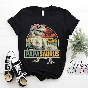 Papasaurus T Rex Divertido Dinosaurio Vintage Papa Saurus Día del Padre ...