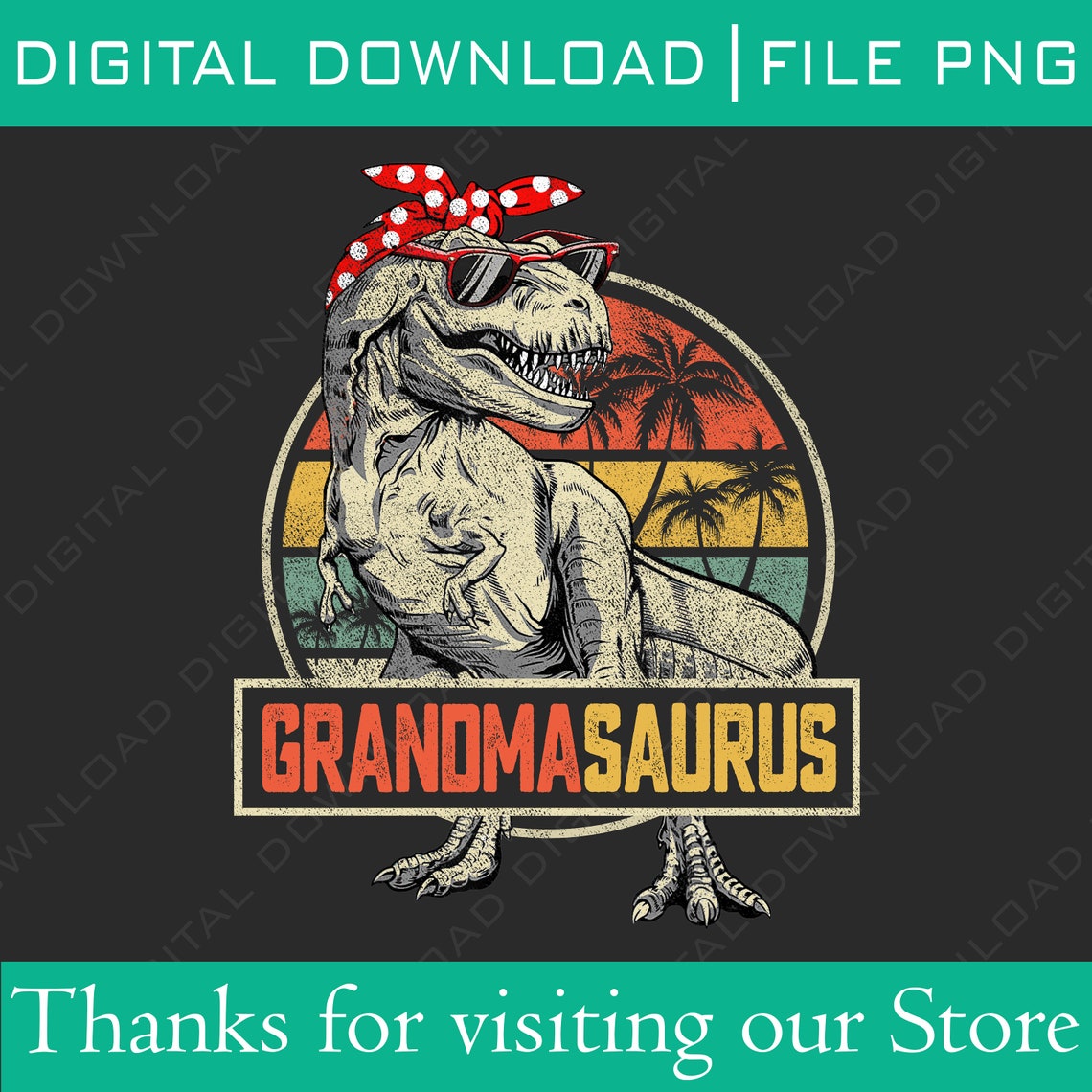Grandmasaurus T Rex Dinosaur Grandma Saurus Family Matching - Etsy