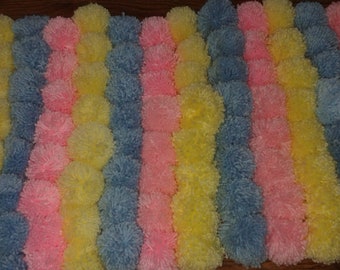 Pom pom rug | Etsy