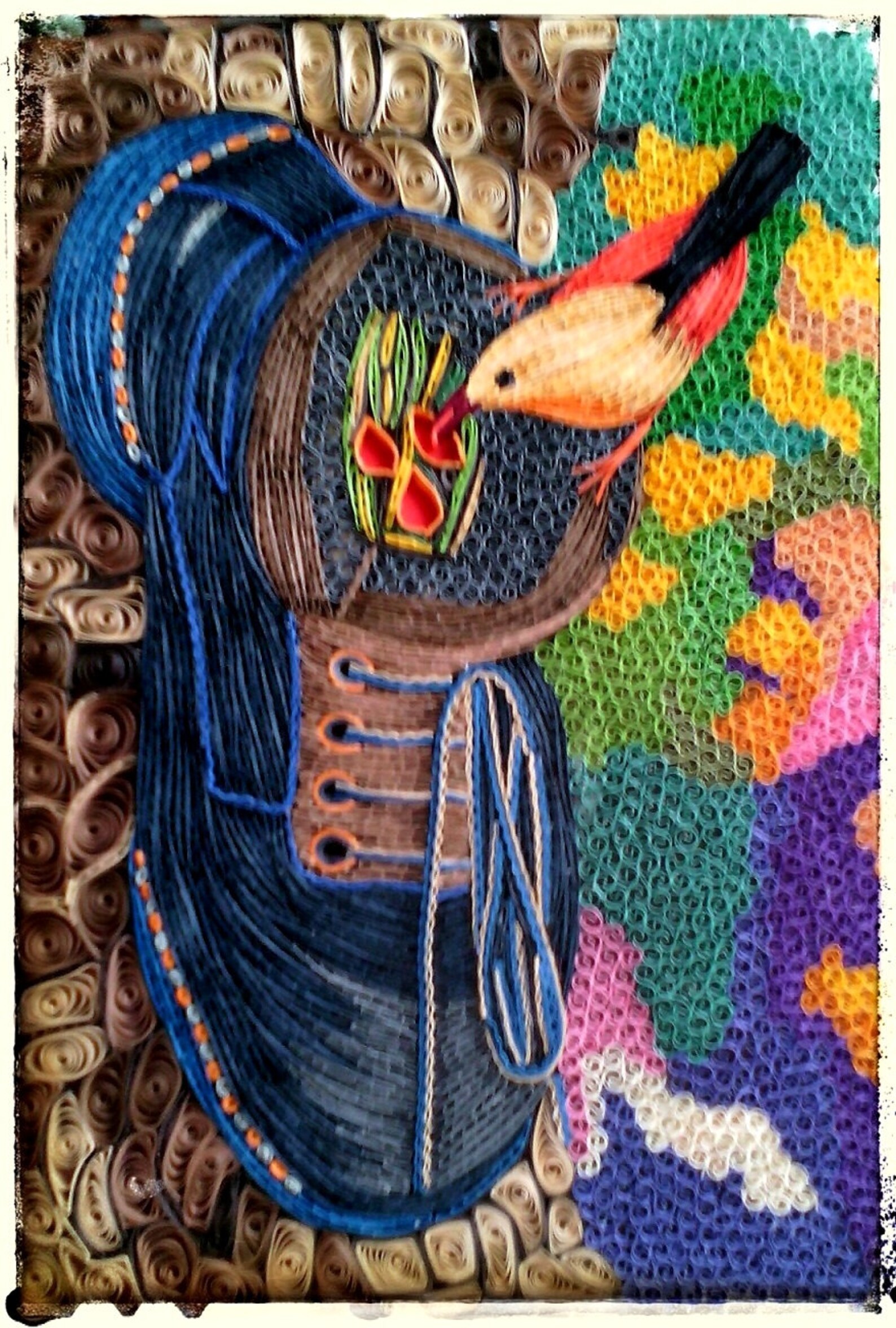 Nature Inspired Quilling Art bird Nest - Etsy