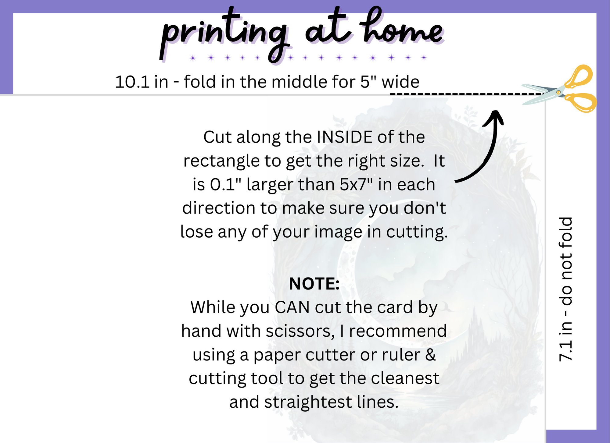 Magical Swirl Printable Card - Etsy