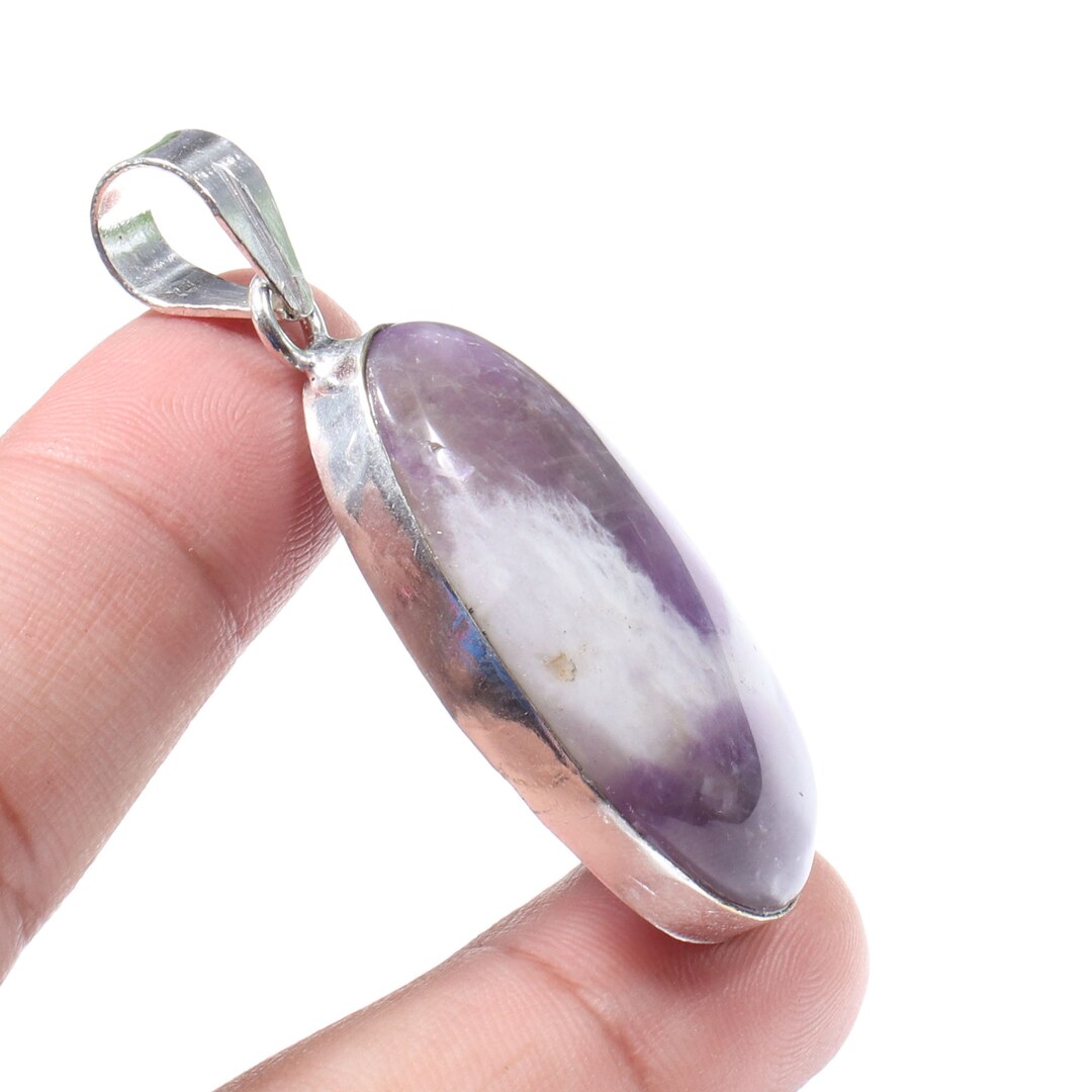 Amethyst Gemstone Jewelry 925 Sterling Silver Pendant Amethyst Pendant ...