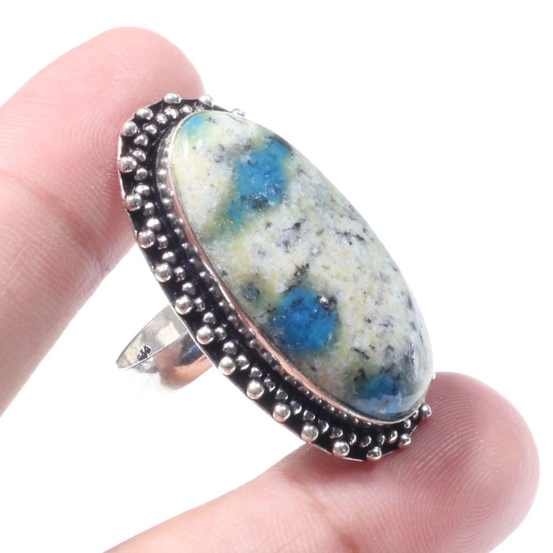 K2 Blue Jasper Gemstone Jewelry 925 Sterling Silver, K2 Blue Jasper ...