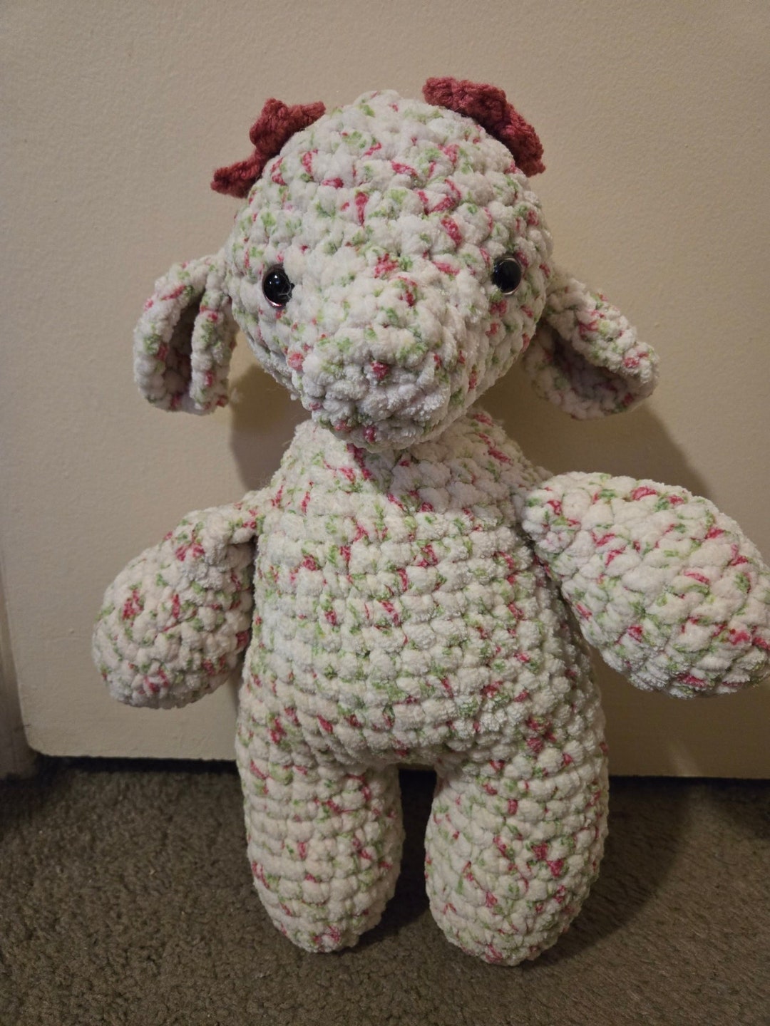 Maisie the Cow // Super THICC Amigurumi Cow Plush - Etsy
