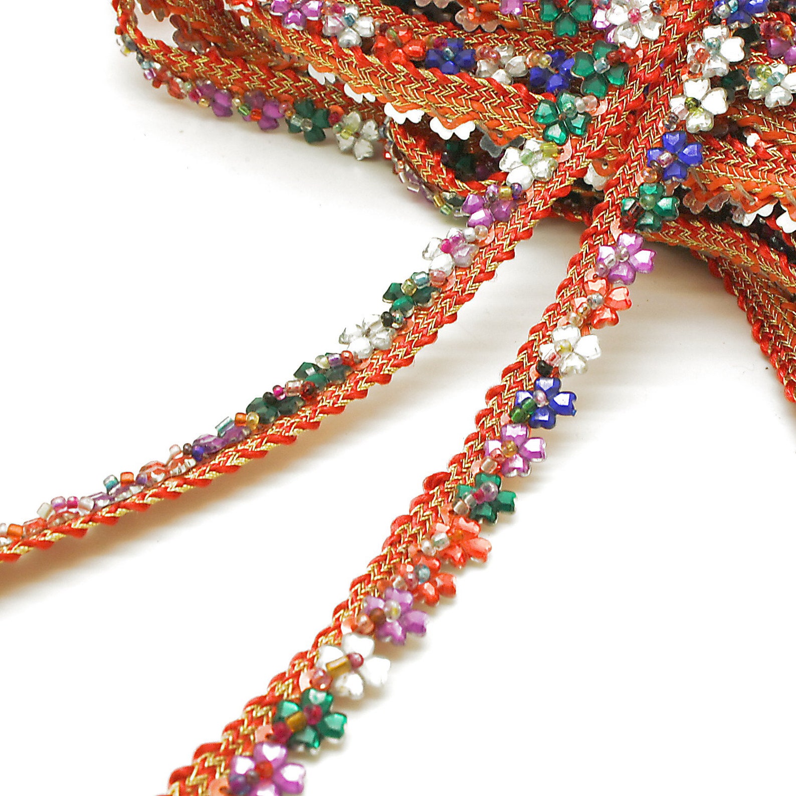 MULTICOLOR FLORAL Edging Trim - Etsy