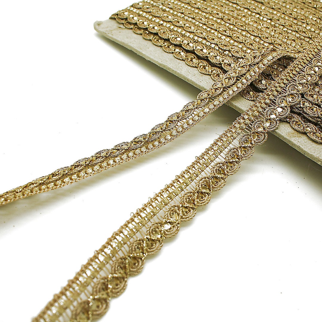 LIGHT GOLD WAVE Trim - Etsy