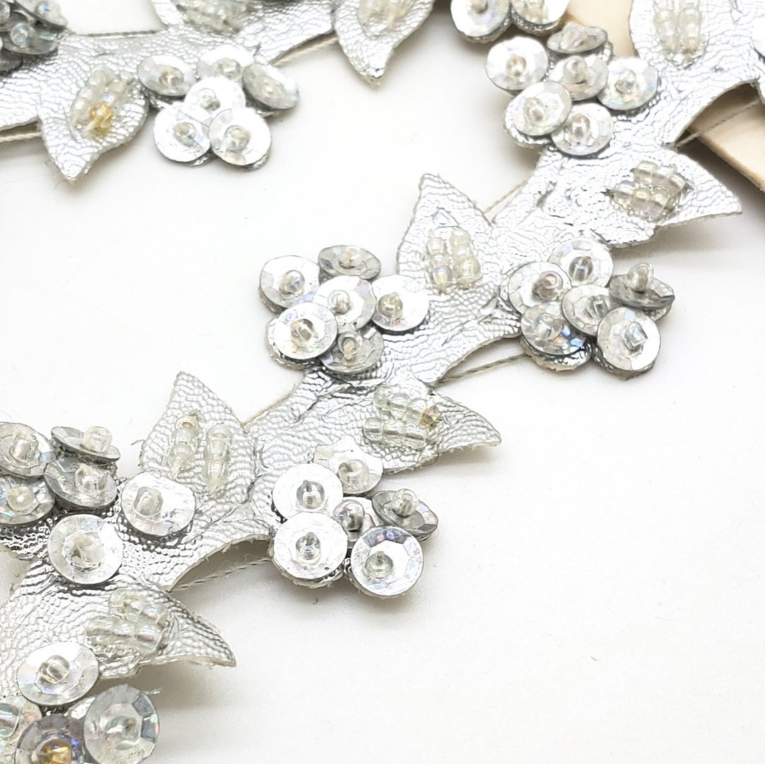 SILVER Sequin Trim - Etsy