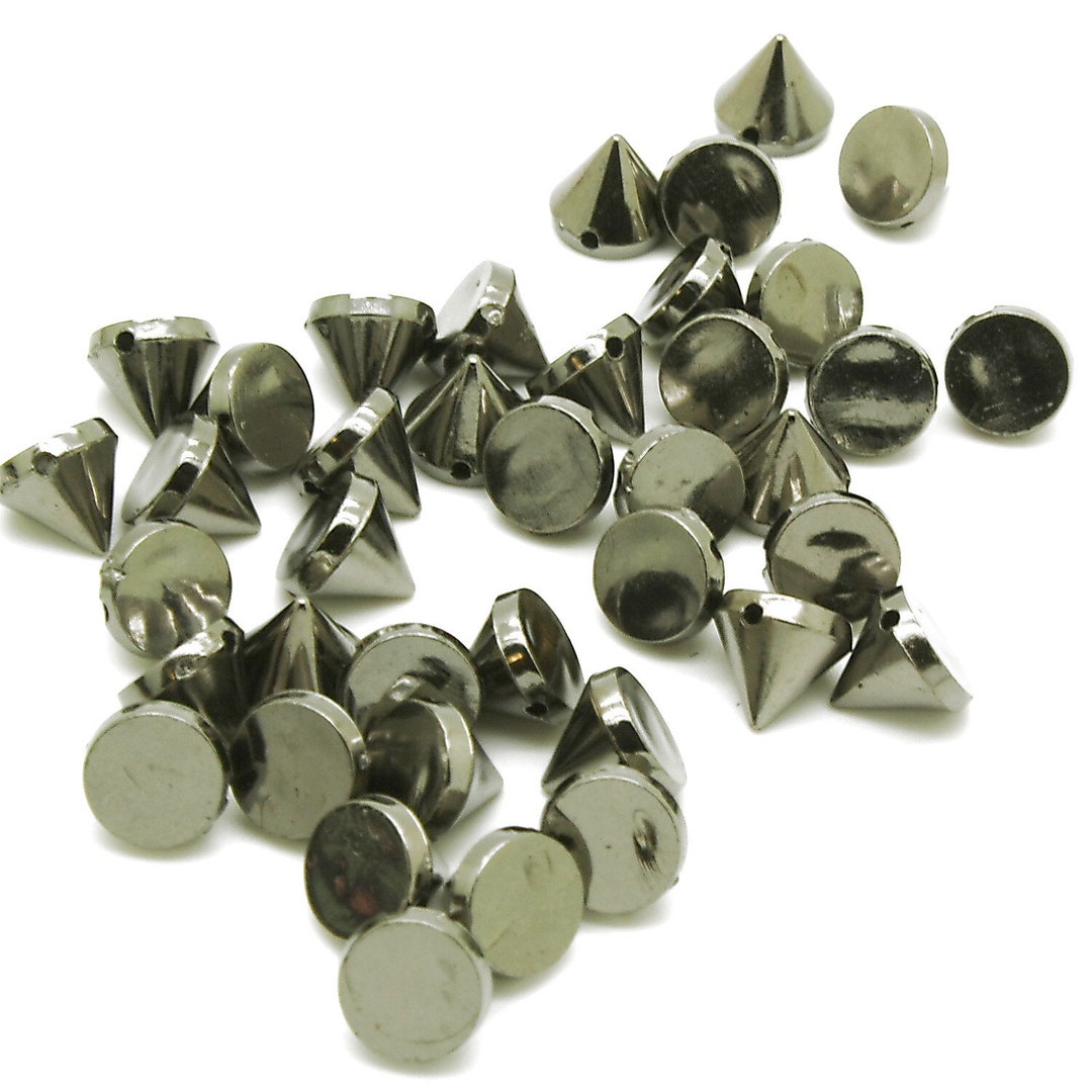 GUNMETAL Sew on SPIKES - Etsy