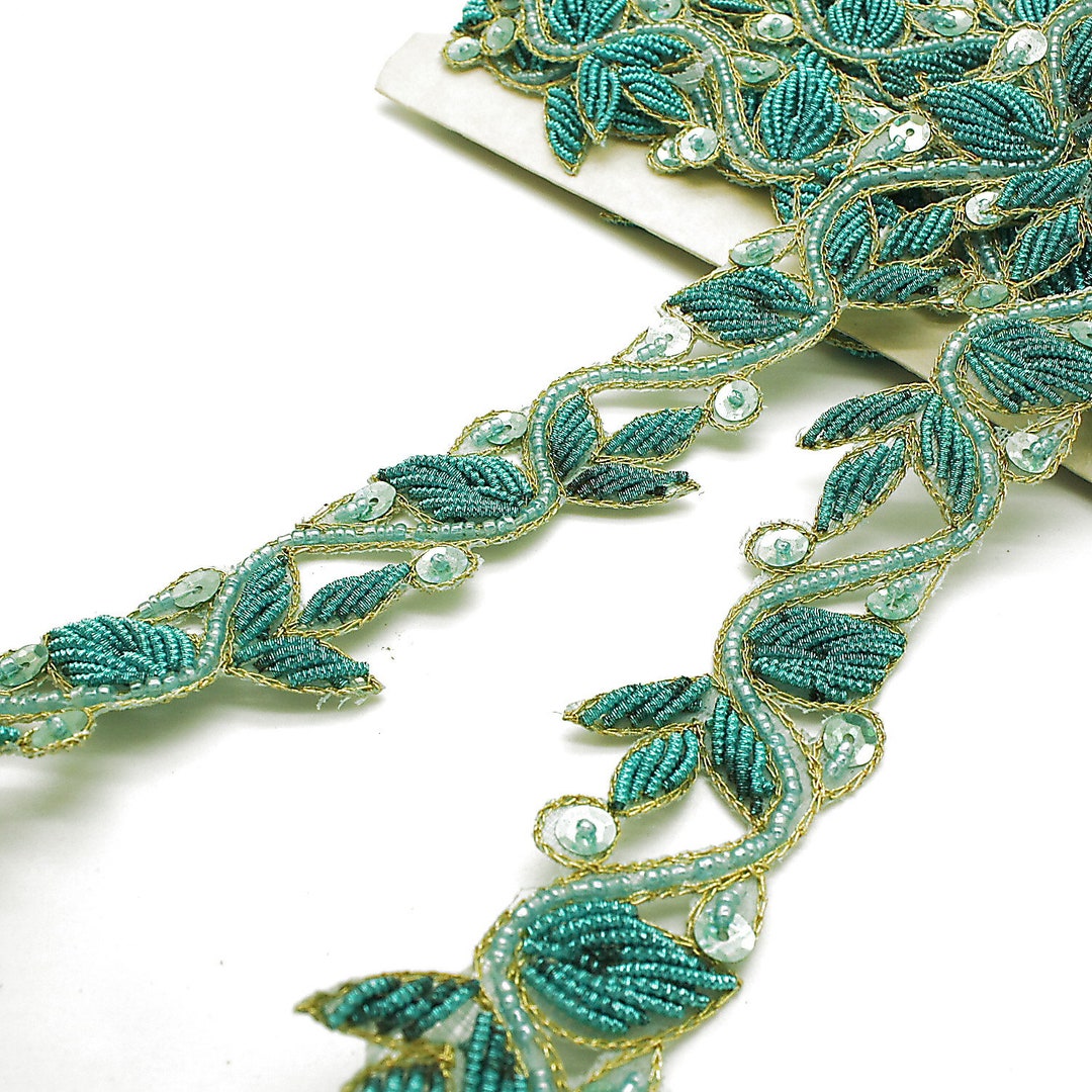LIGHT BLUE Floral Trim - Etsy